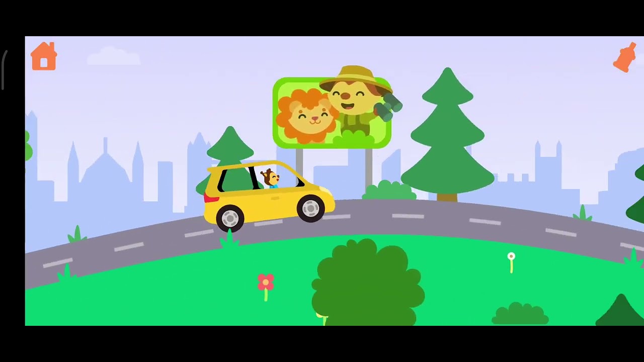 cartoon car doll driving - YouTube