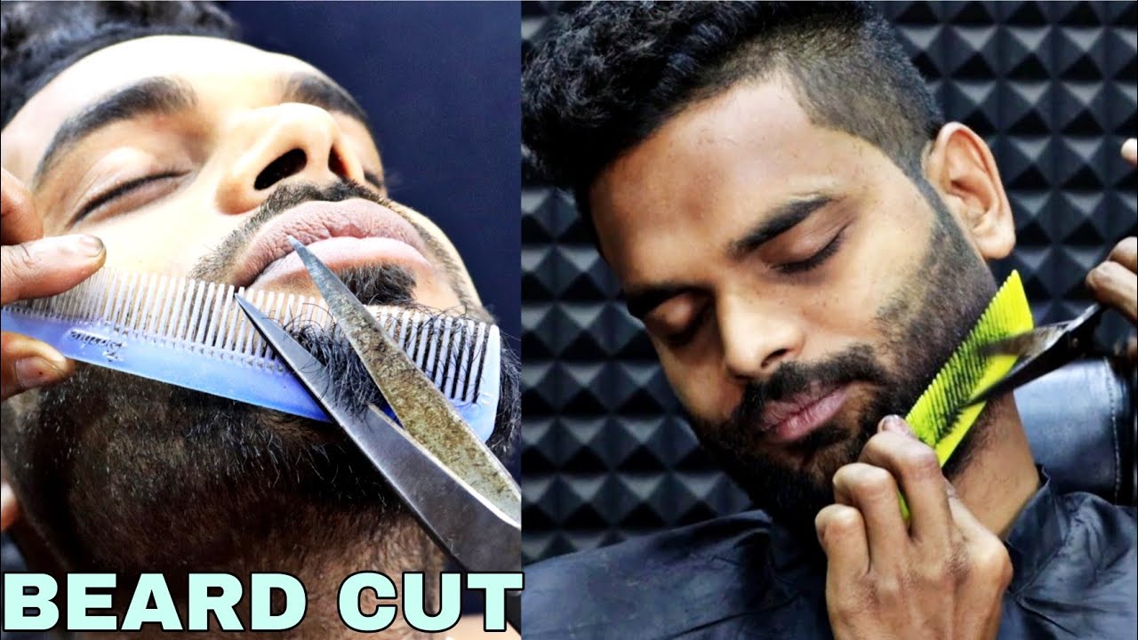 Styles Beard Cut Only Scissor | Beard Cut with 3D Sound | Beard Styles ...