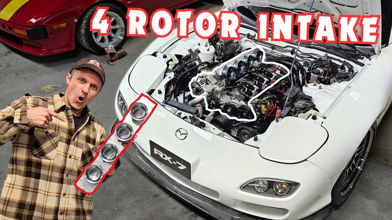 Building a Beautiful Intake FOR SLIDE THROTTLES - 4 Rotor RX7 Street ...