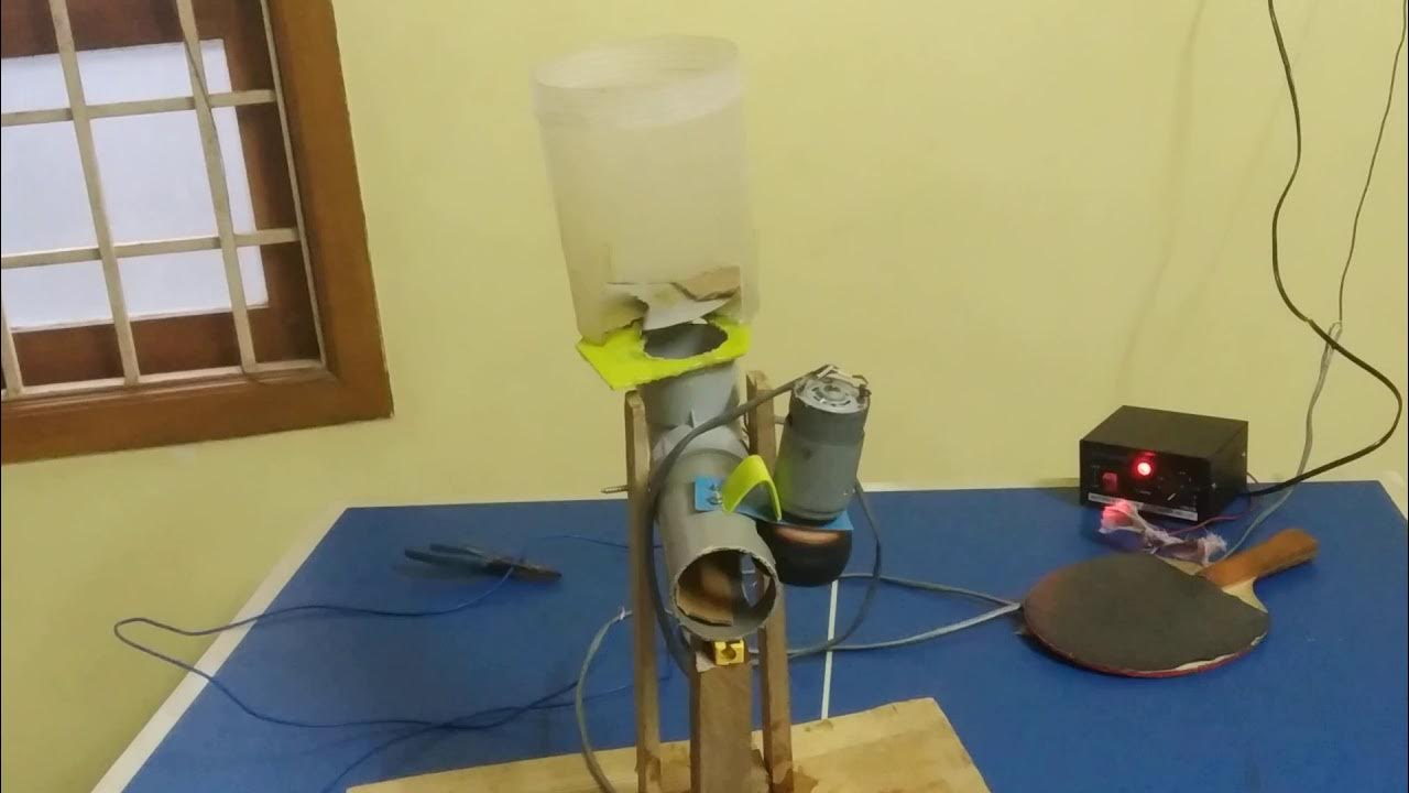 table tennis robot|homemade table tennis robot - YouTube