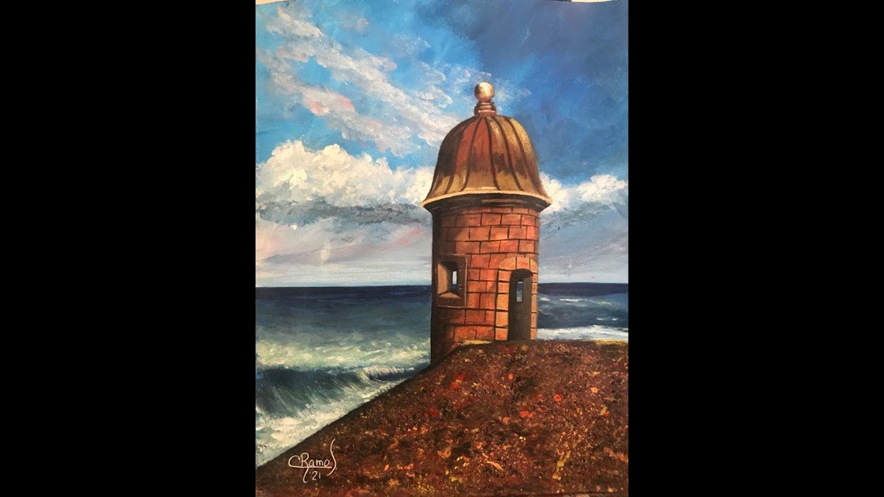 GARITA DEL MORRO - PINTURA ACRILICA - YouTube
