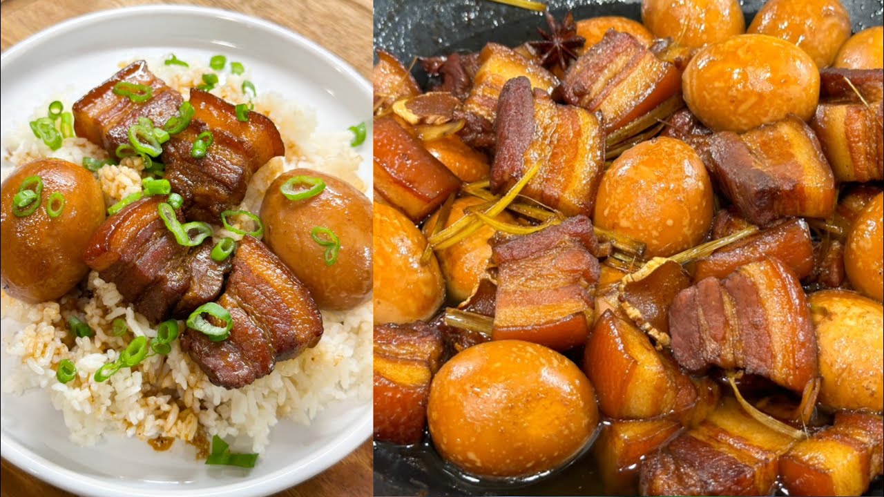 Sweet Pork w/Eggs (Nqaij Qab Zib, Thom Kem) - YouTube