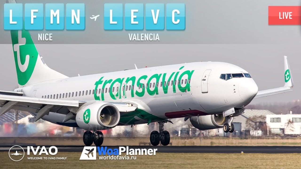 IVAO / X-Plane 12 / LFMN (Nice) - LEVC (Valencia) / World of Avia ...