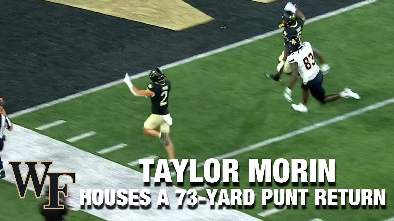 Wake Forest's Taylor Morin Busts Opens the Game With A 73-Yard House ...