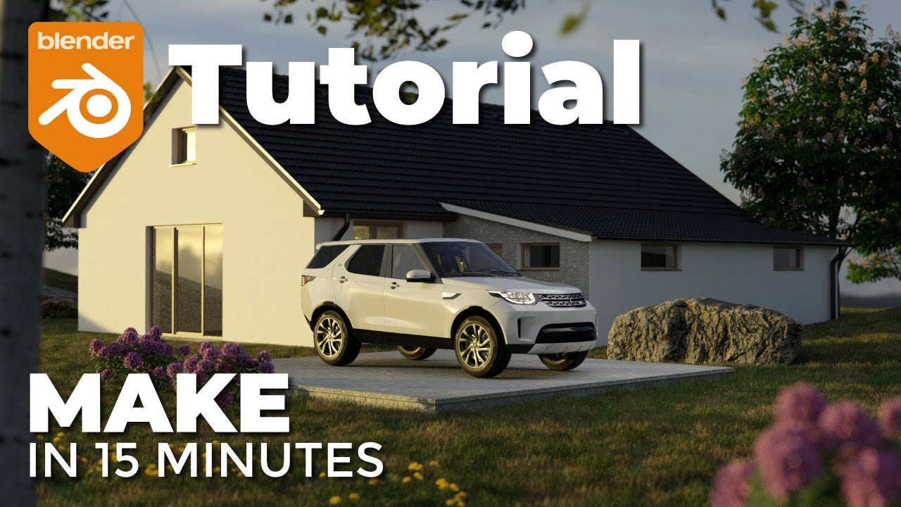 Create a photo realistic car render in Blender! Complete tutorial using Traffiq and Botaniq ...