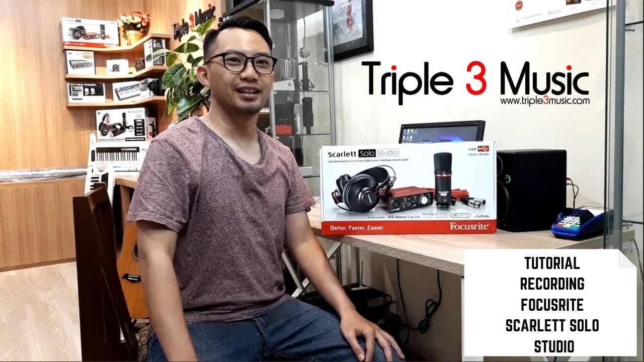 Tutorial Recording menggunakan Focusrite Scarlett SOLO STUDIO 2nd gen pada Cubase - YouTube