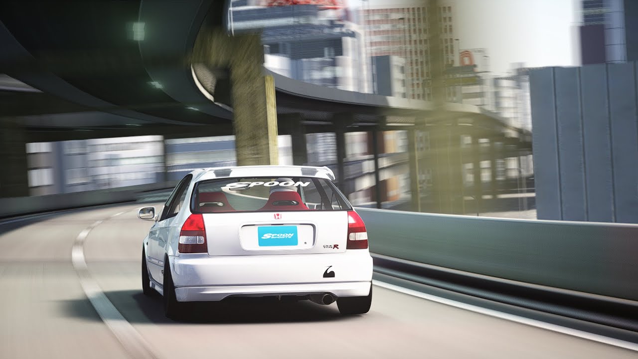 LOUD Kanjo Civic Type-R EK9 Pure Sound // Tokyo Expressway - YouTube