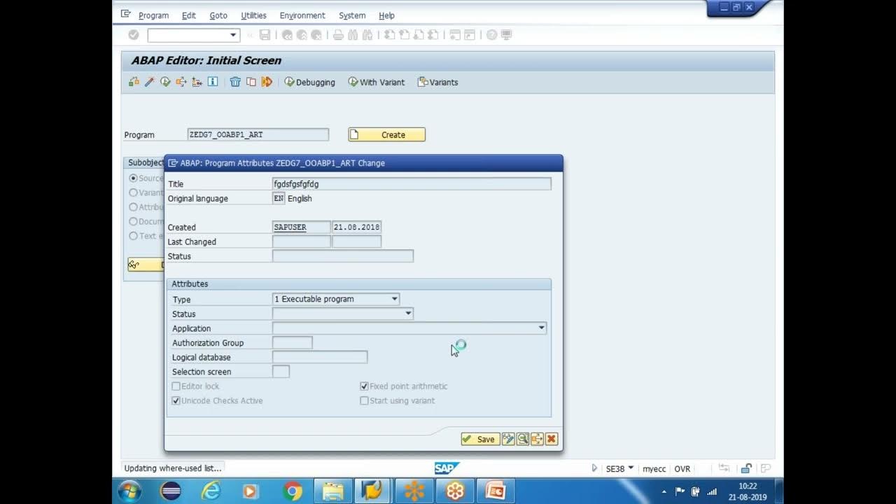 54 SAP ABAP Constructors Class Constructor Just Watch 2nd time - YouTube