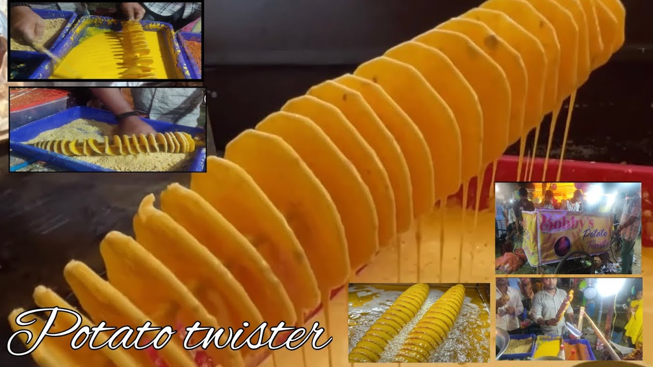Potato twister//Potato tornado// Spiral Potato//Potato chips - YouTube