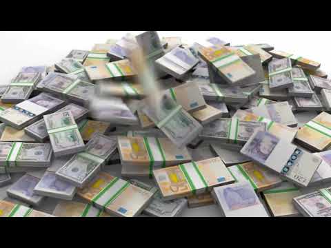Футаж hd деньги падают, летят с неба  подборка из 10 видео