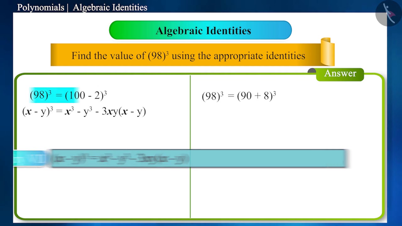 Algebraic Identities | Part 3/3 | English | Class 9 - YouTube