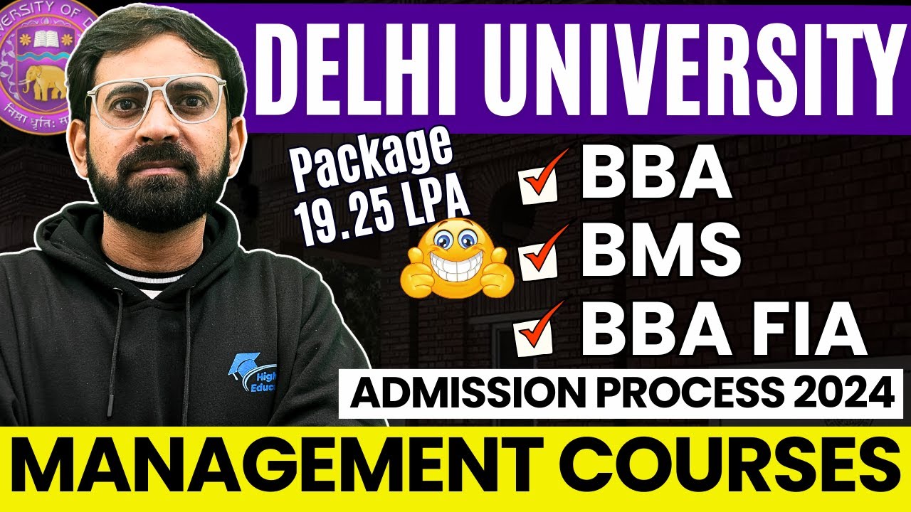 Delhi University BBA BMS BBE Admission process 2024 Eligibility ...
