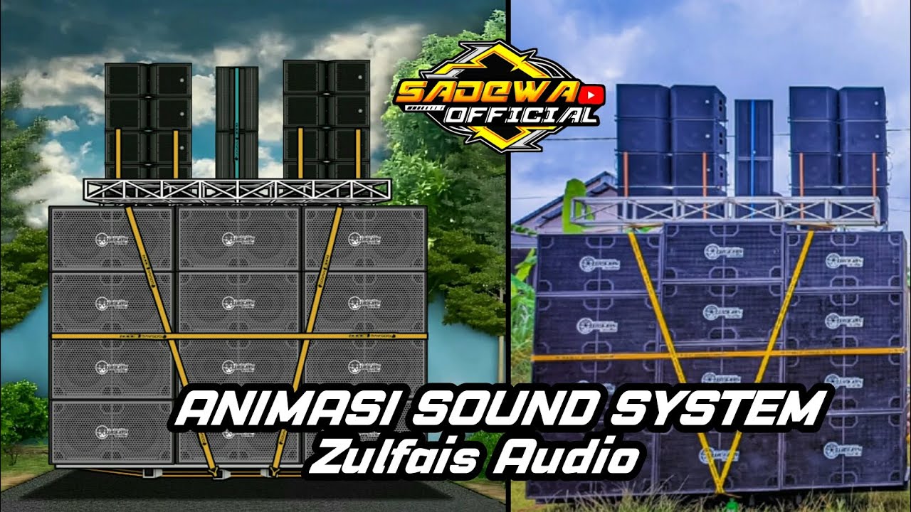 animasi sound system Zulfais Audio cek sound full plannar - YouTube