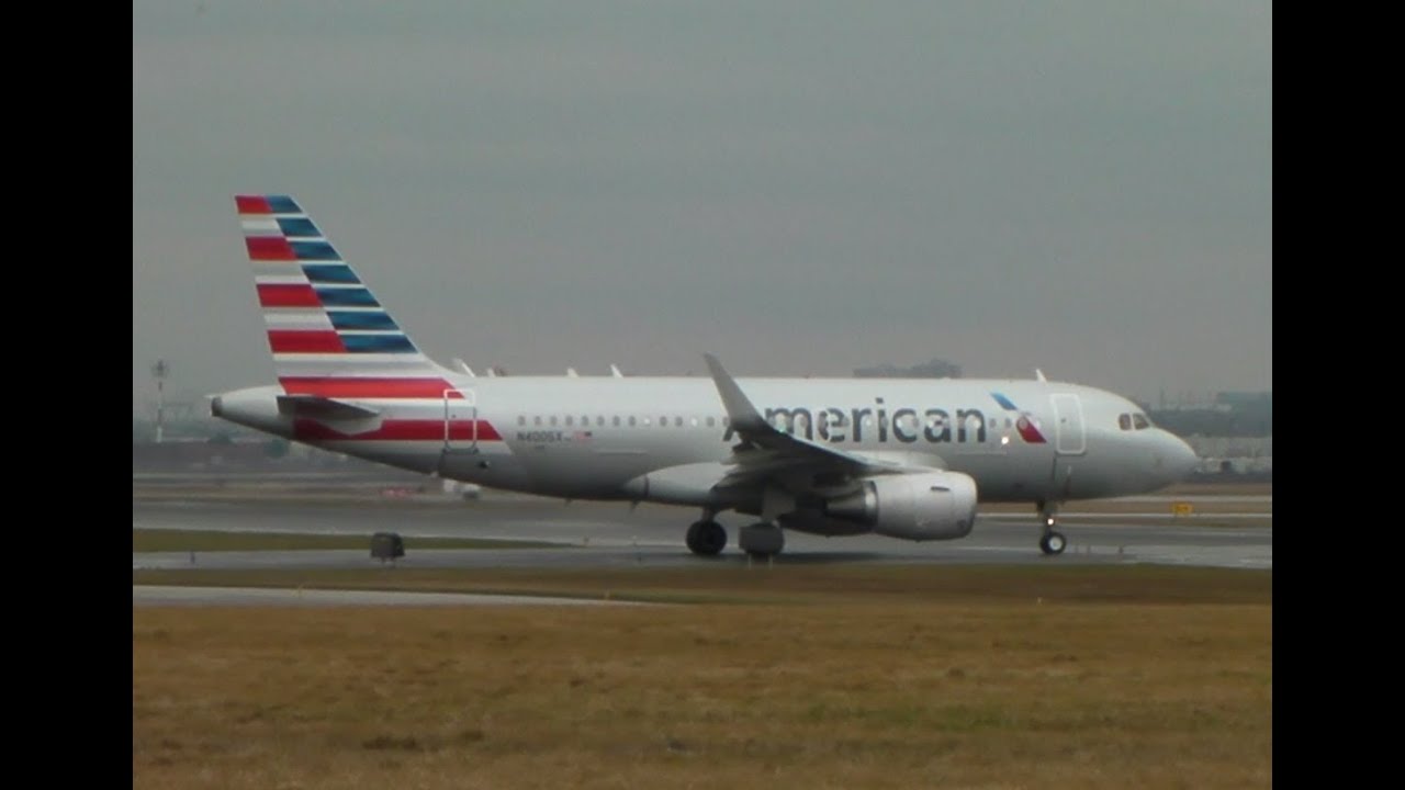American A319 [N4005X] Takeoff in Toronto on RWY 23 - YouTube