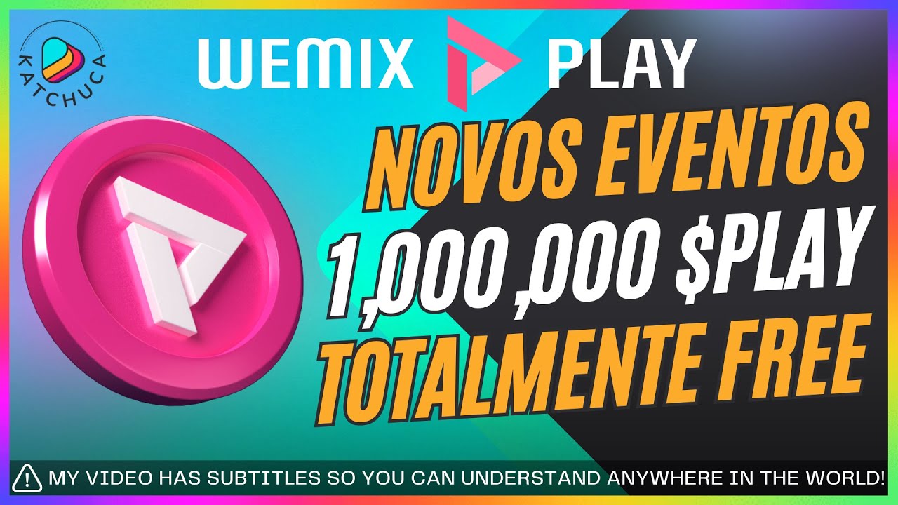 $PLAY Token da WEMIX Totalmente Grátis participe dos Eventos agora - YouTube