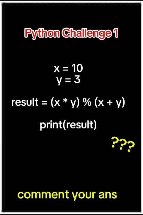 Python Quiz Challenge 1 #python #pythonprogramming #pythontutorial ...