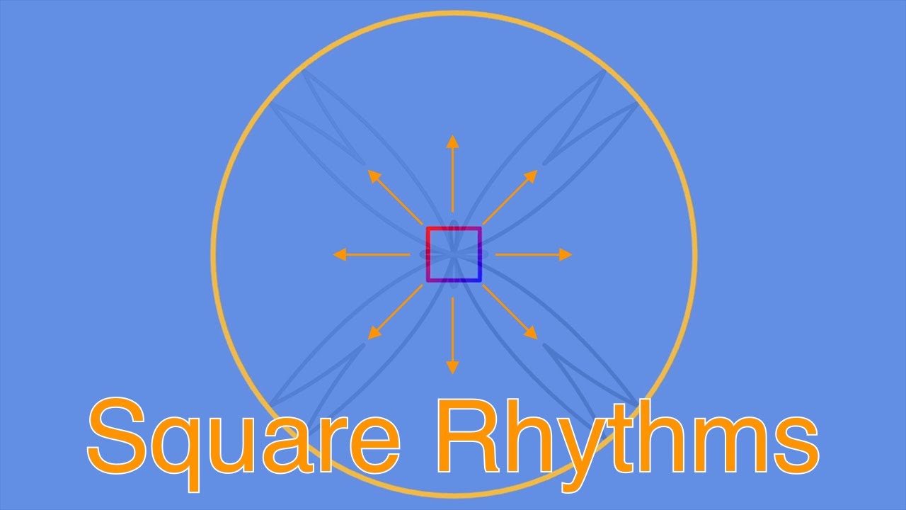 Square Rhythms: Dots in Motion Inside A Circle - YouTube