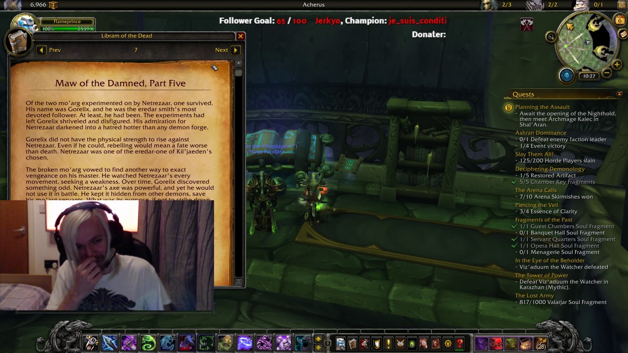 Death Knight Class Order Hall Research Complete - Maw Of The Damned ...