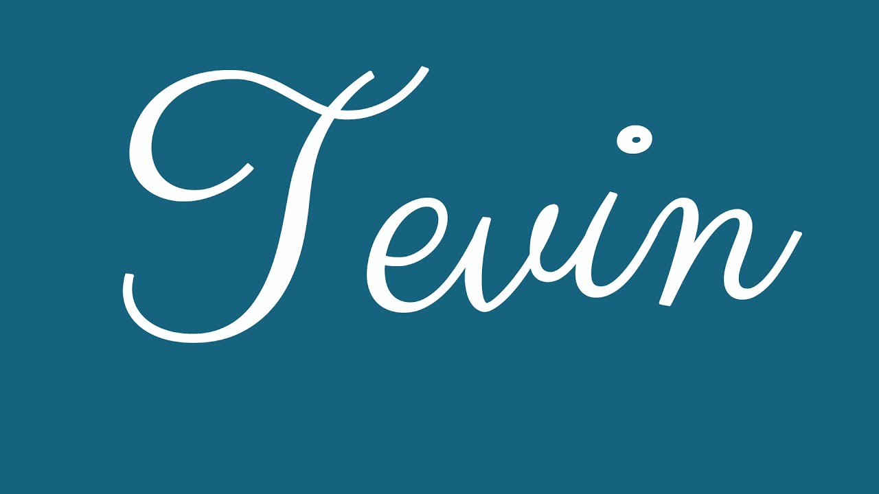 Learn how to Sign the Name Tevin Stylishly in Cursive Writing - YouTube