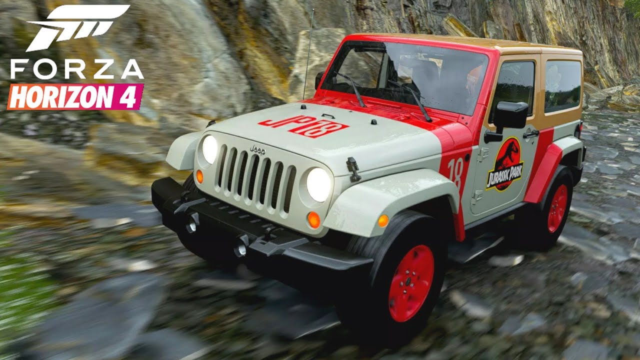 Jeep Wrangler Rubicon Jurassic Park-Forza Horizon 4 Test Drive Gameplay ...