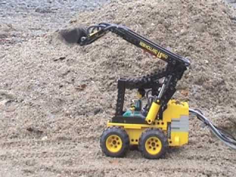 Lego Skid Steer Loader LS160 boom & bucket vertical lift path four bar ...