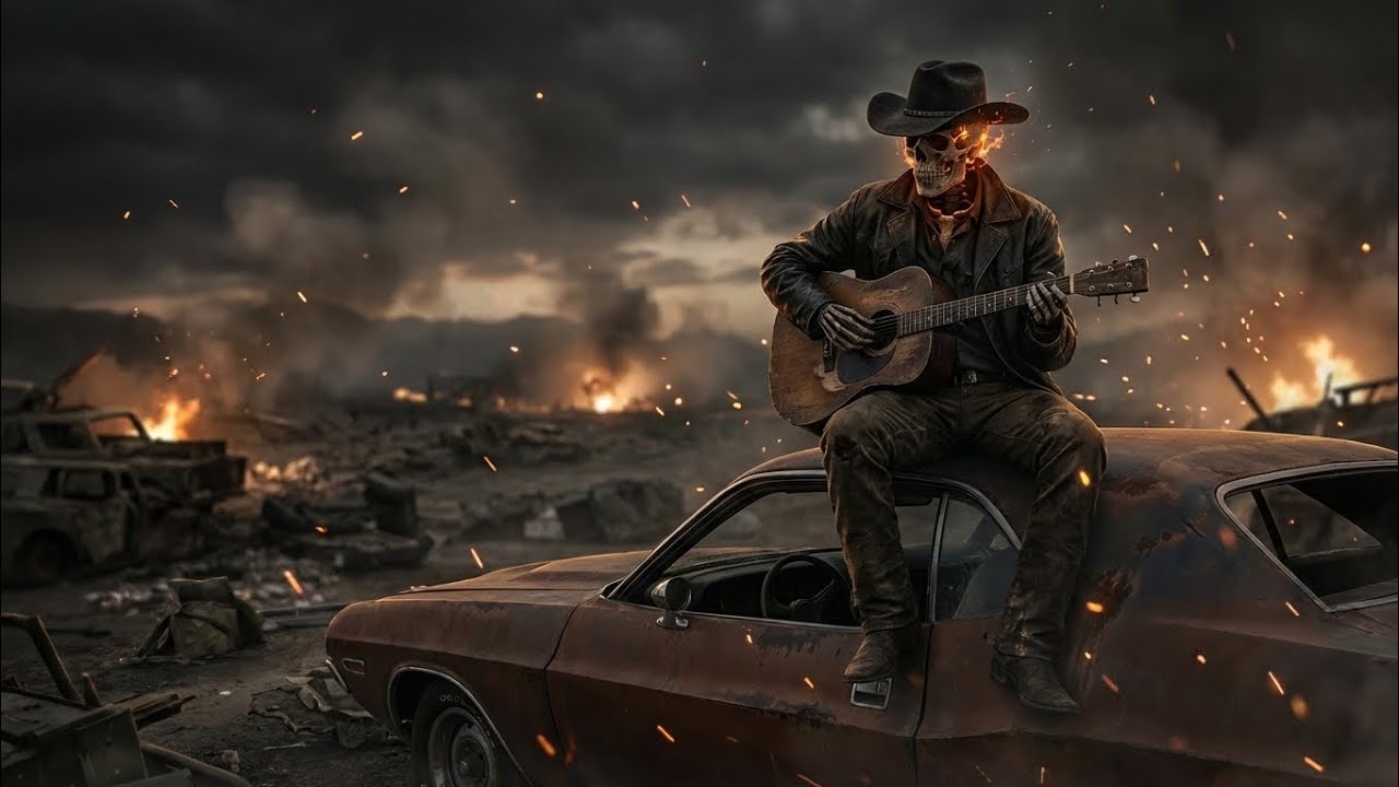 Dark Country Outlaw Mix 🔥 Skeleton Cowboy in Hellfire | Southern Gothic ...