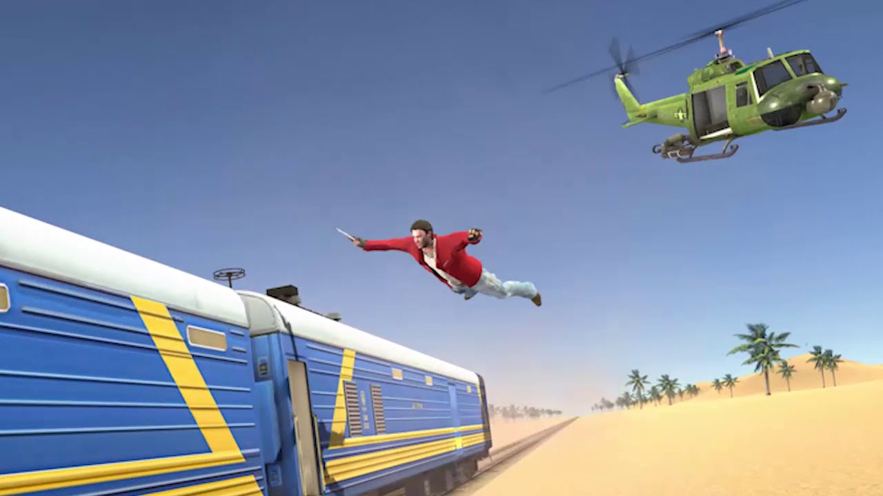 Train Robbery Car Theft - Train Transport Games - YouTube