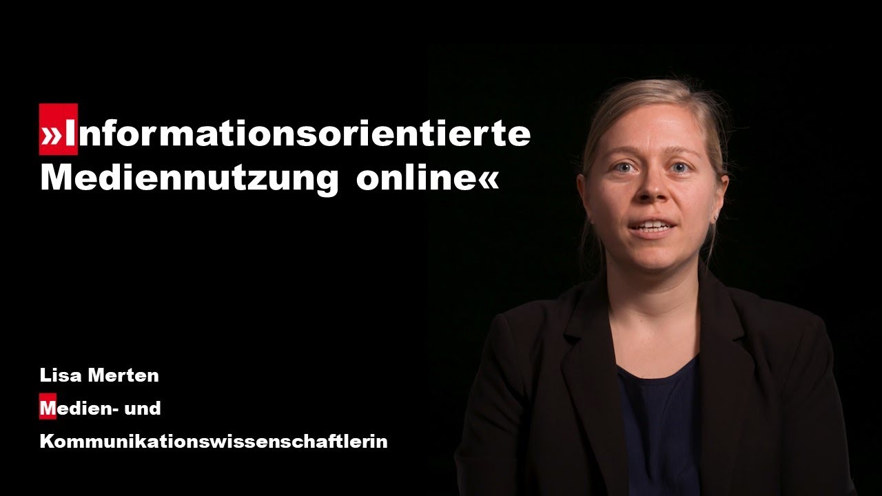 Filterblasen erklärt: Lisa Merten über informationsorientierte ...