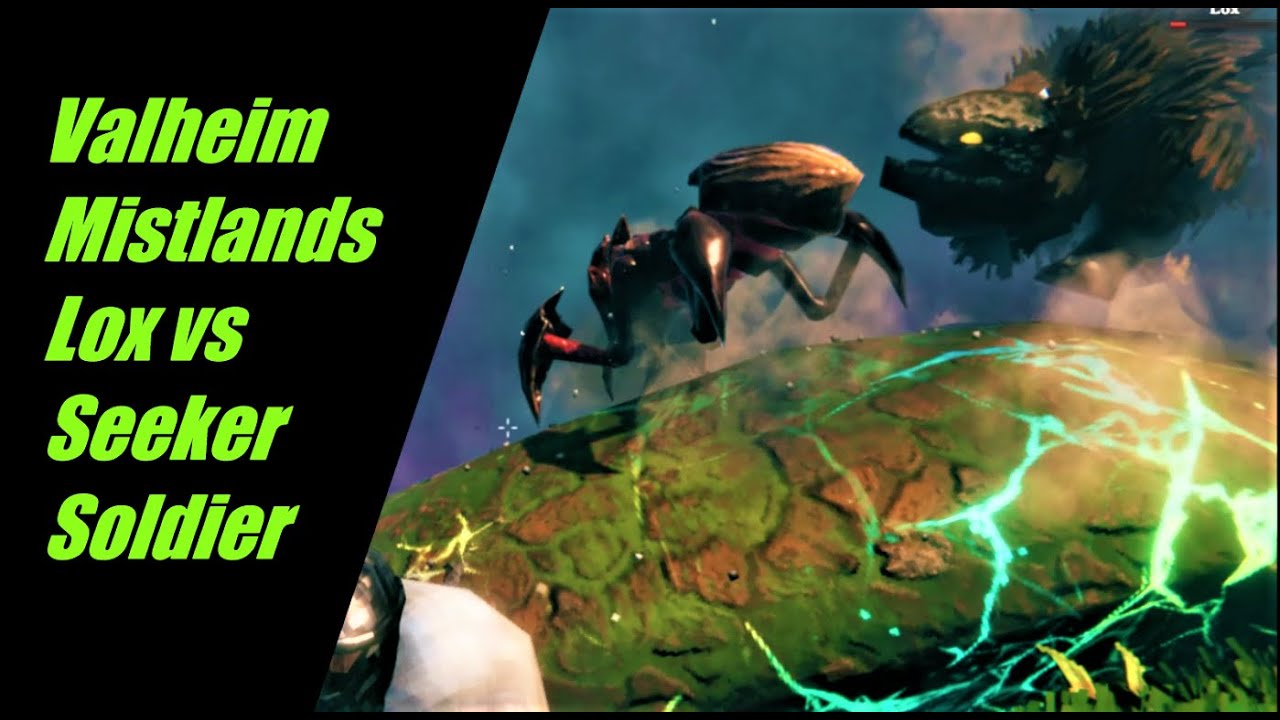 Valheim Mistlands Lox vs Seeker Soldier - YouTube