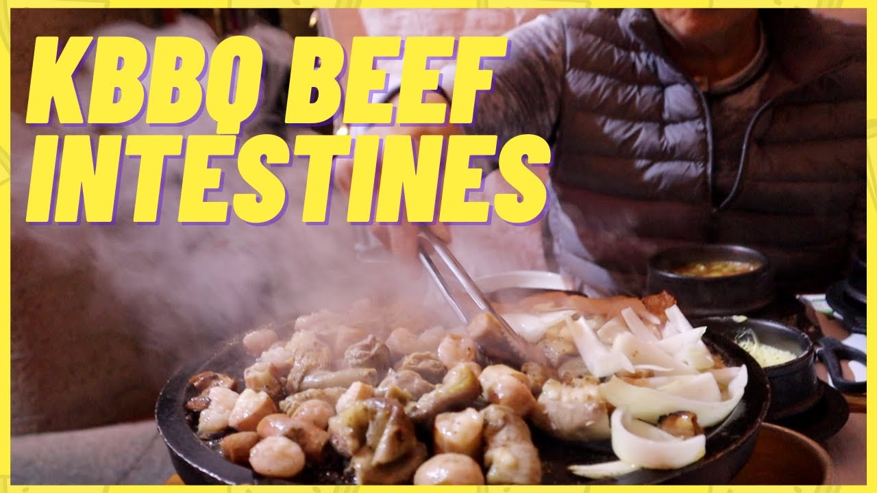 Korean Barbecue with BEEF INTESTINES | SongHak - YouTube