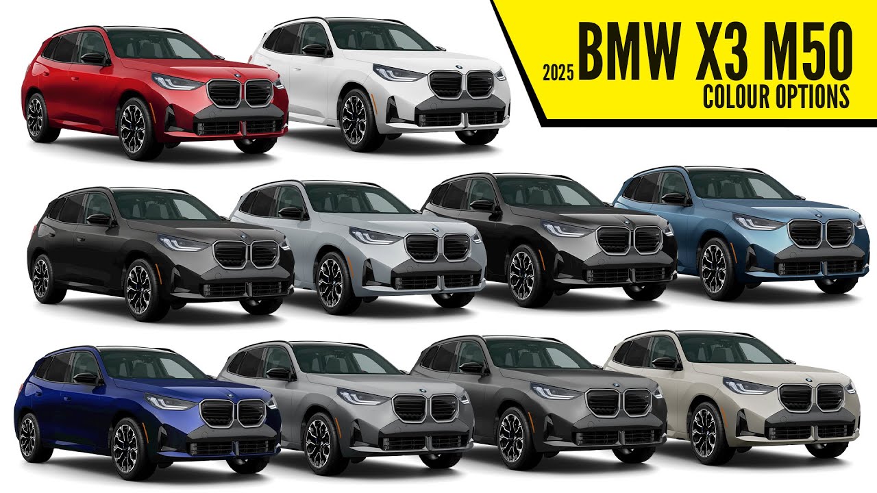 2025 BMW X3 M50 - Color Options - Images | AUTOBICS - YouTube