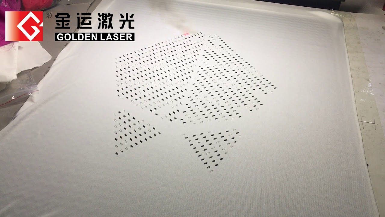 Laser Perforation for Sportswear Knitted Fabric - YouTube