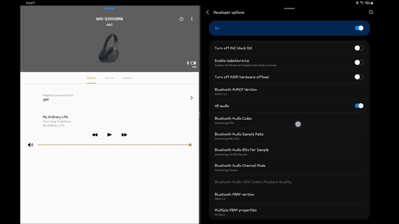 How to turn on LDAC android 10 & 11 bluetooth setting! - YouTube