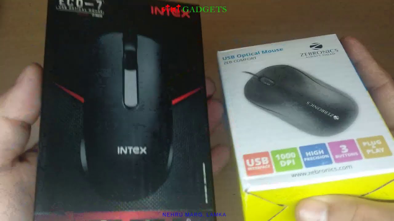 Mouse Intex Eco 7 & Zebronic ZEB COMFORT | stmt gadgets - YouTube