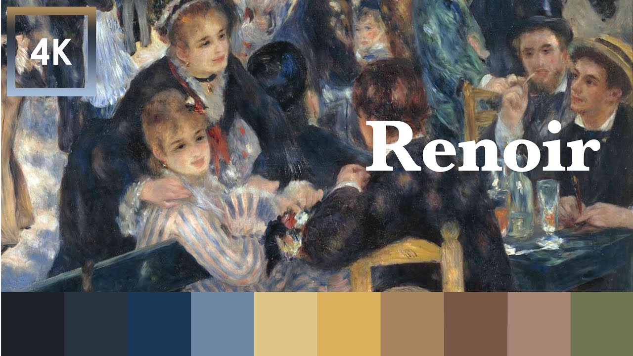 Color Palette - Pierre-Auguste Renoir - YouTube