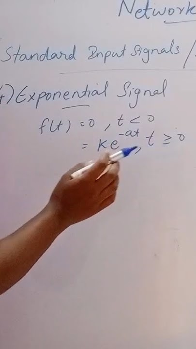 Exponential signal, std input signal - YouTube