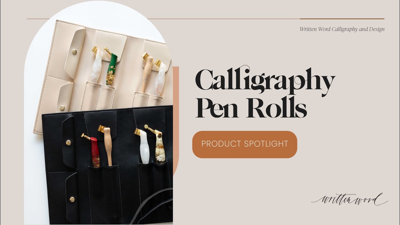 Calligraphy Pen Rolls / Travel Pen Case - YouTube