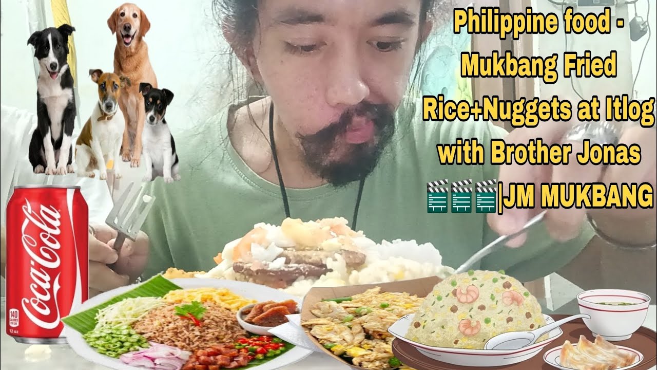 Philippine food - Mukbang Fried Rice+Nuggets at Itlog with Brother ...