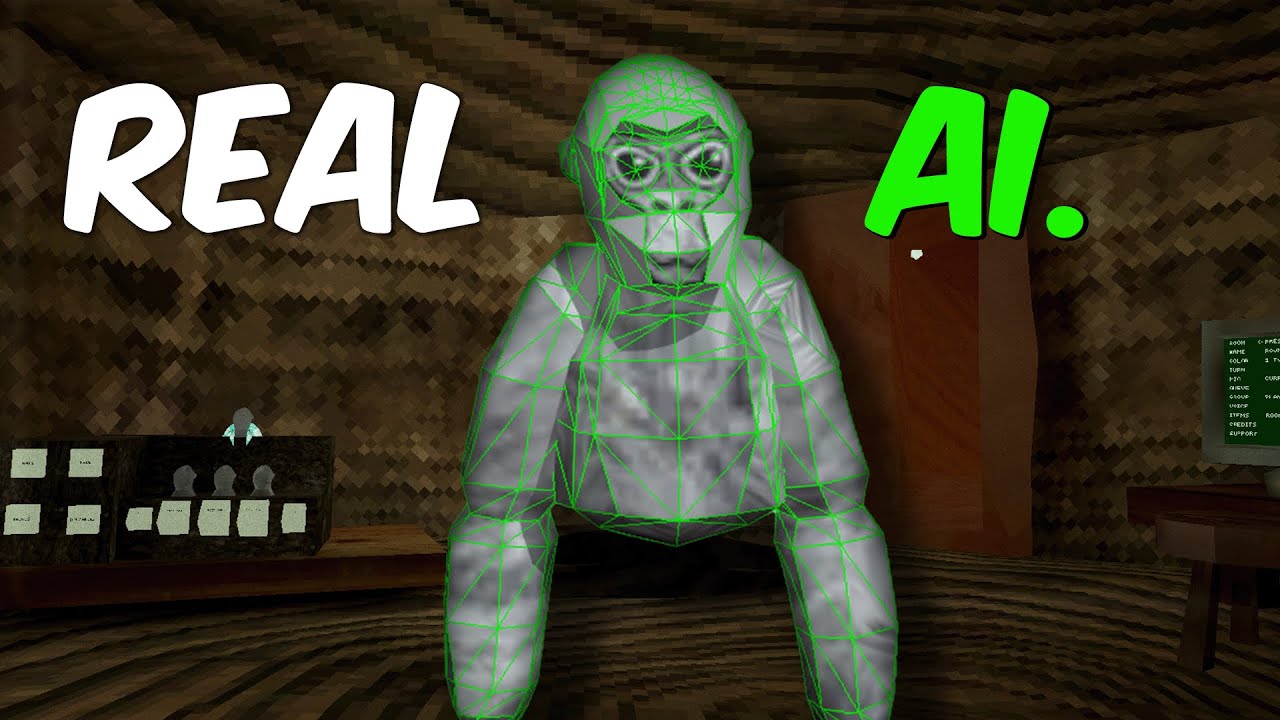 I played Gorilla Tag with Real AI - YouTube