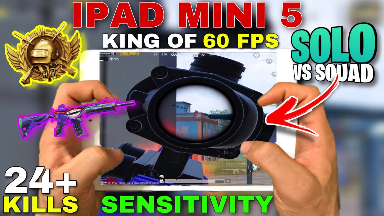 IPAD MINI 5 🔥 NEW UPDATED CONTROLS + SENSITIVITY 😱 4 Fingers + Full ...