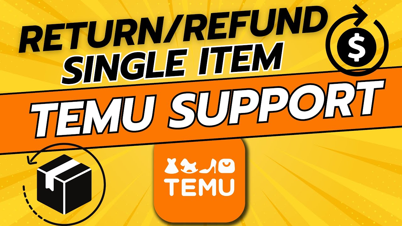 How To Return or Refund Single item on TEMU - Full Guide - YouTube