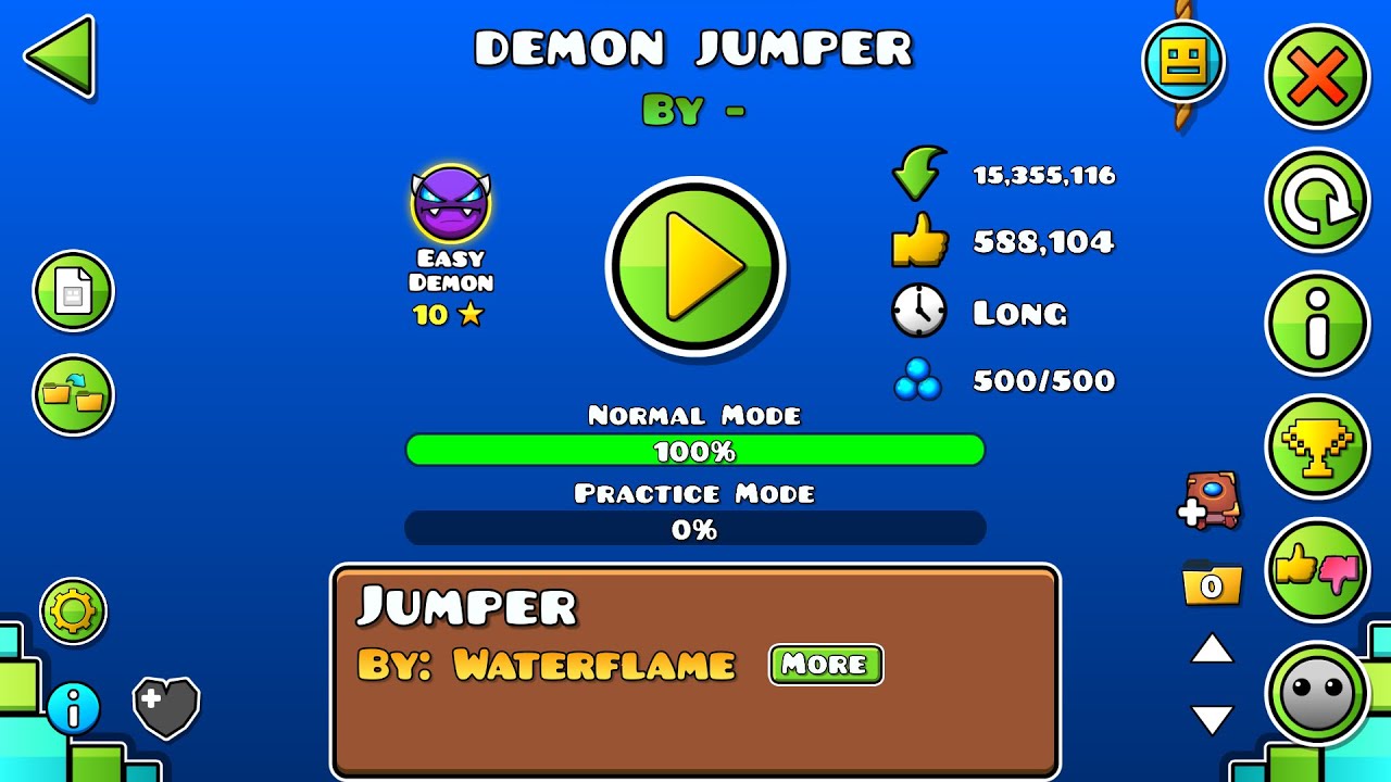 Geometry Dash Demon Jumper 100% (Demon) - YouTube