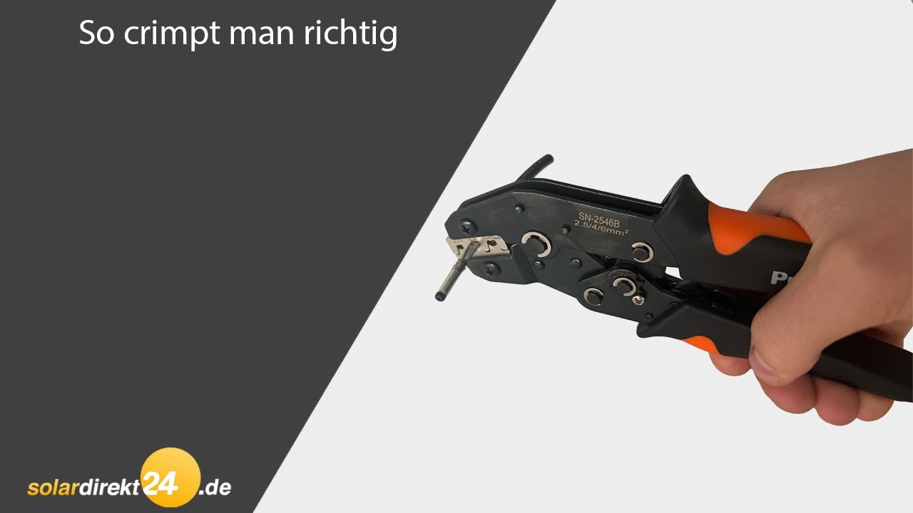 Wie man richtig crimpt - MC4 Stecker und Kabel crimpen - Tutorial - YouTube