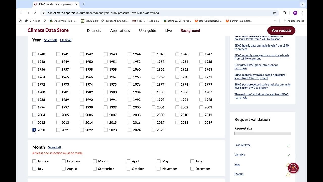 ECMWF-ERA5 weather data download - YouTube