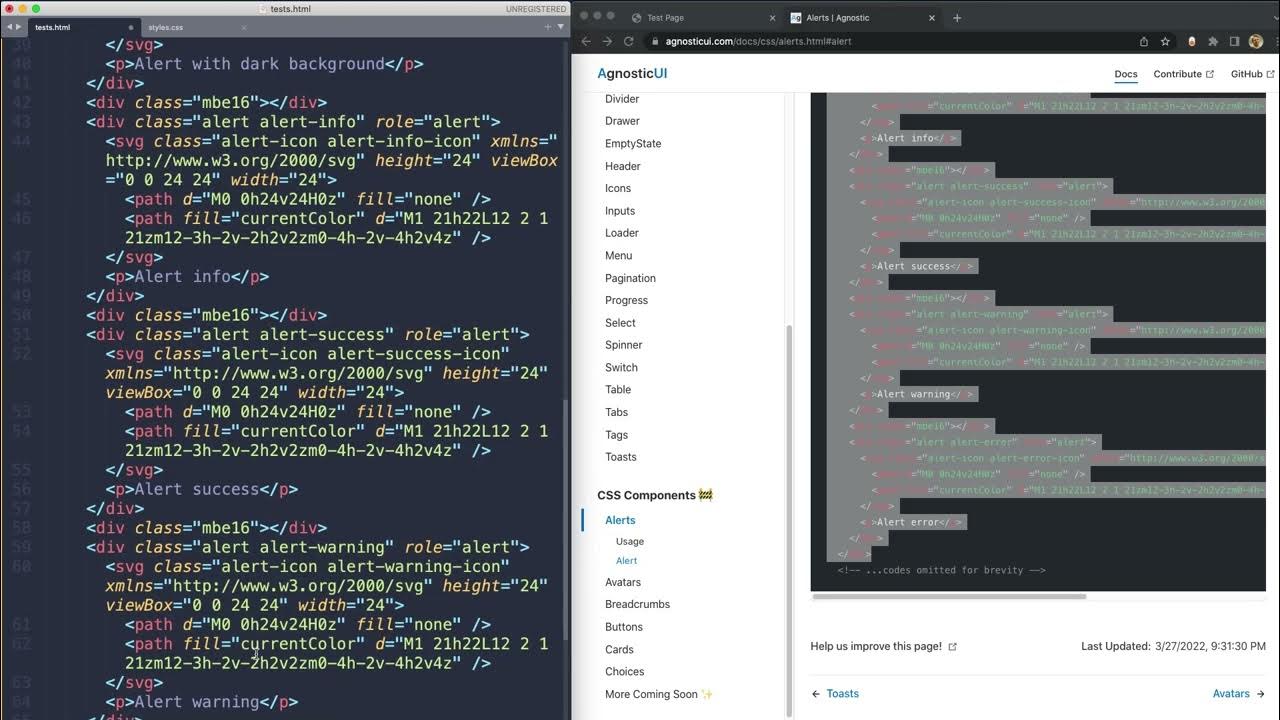 AgnosticUI Docs + CSS Package Usage - YouTube