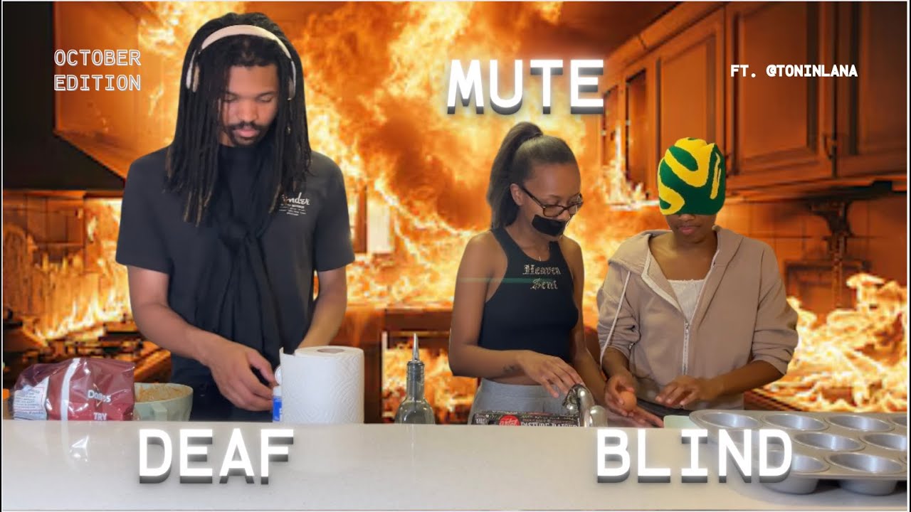 DEAF, MUTE & BLIND CHALLENGE ft. @Toninlana **gone wrong** - YouTube
