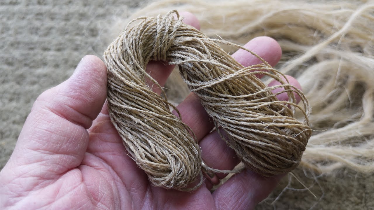 Plying Tow Linen pt 3 - YouTube