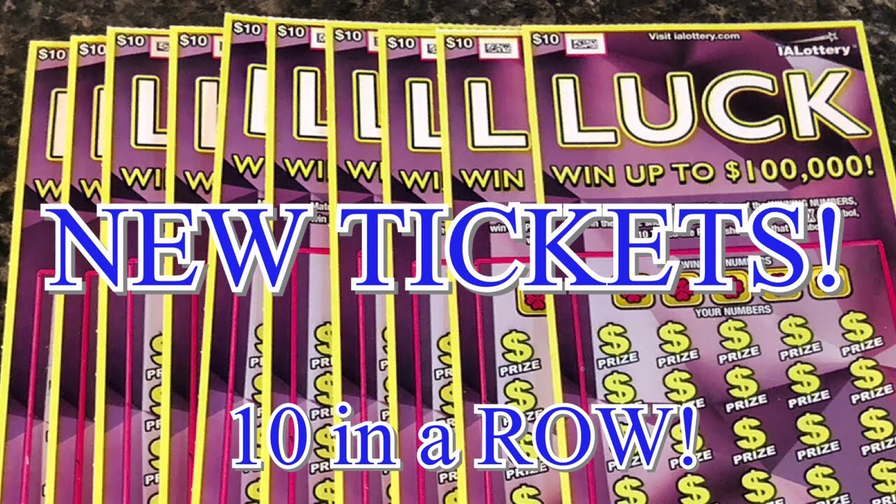 NEW TICKETS! LUCK WIN UP TO $100,000 FROM THE IOWA LOTTERY 10 TICKETS ...