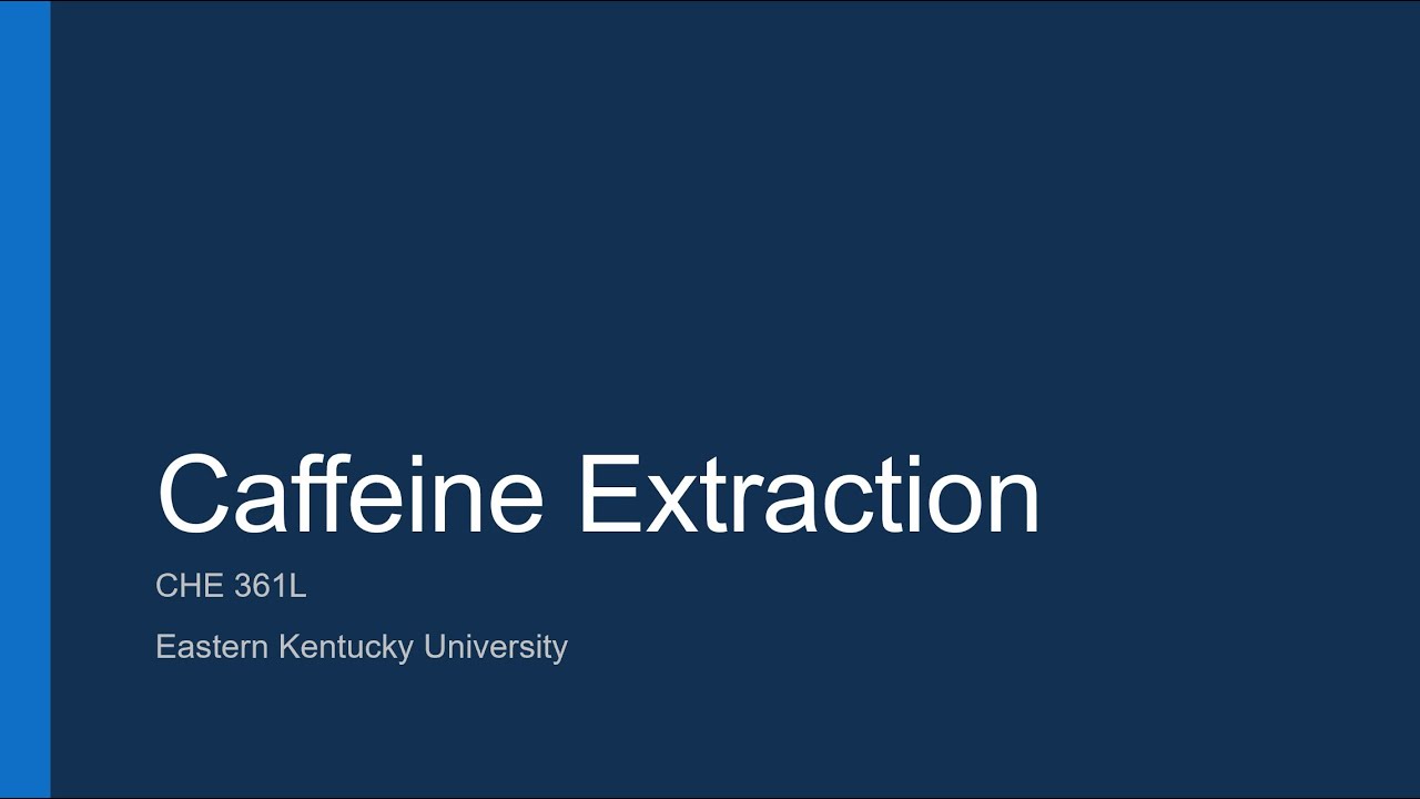 Caffeine Extraction from Tea (#8) - YouTube