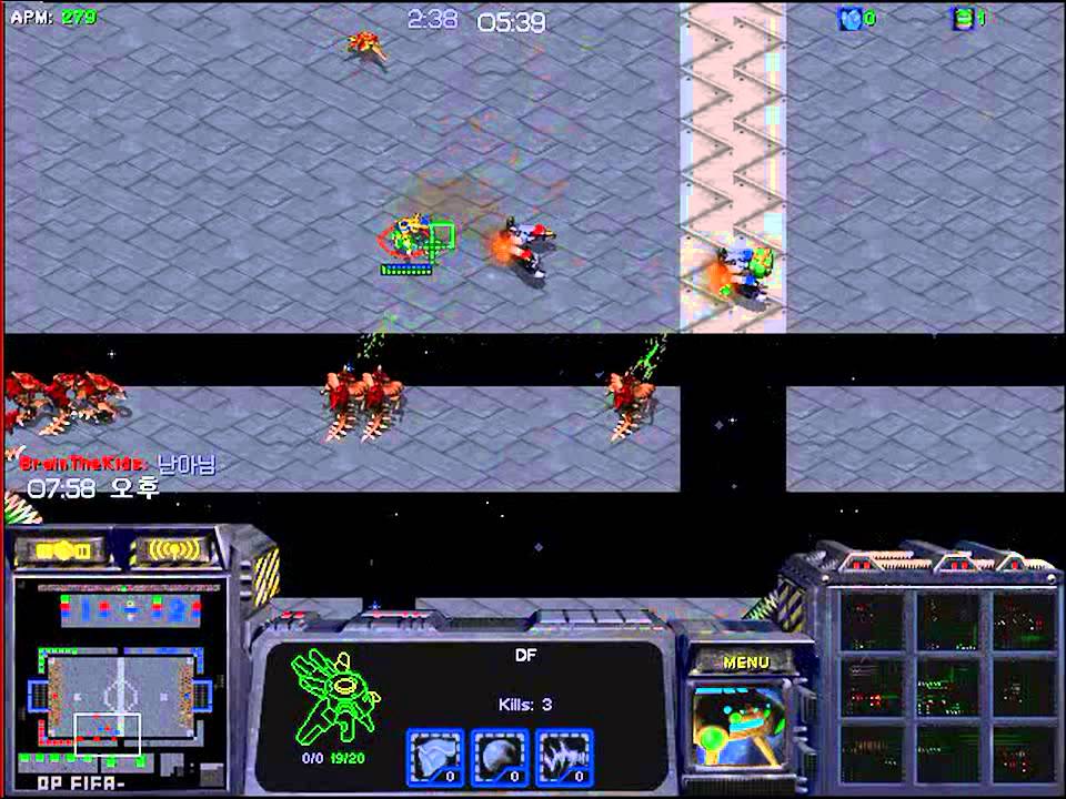 스타크래프트 유즈맵 scv축구 (starcraft brood war use map setting SCV football play ...